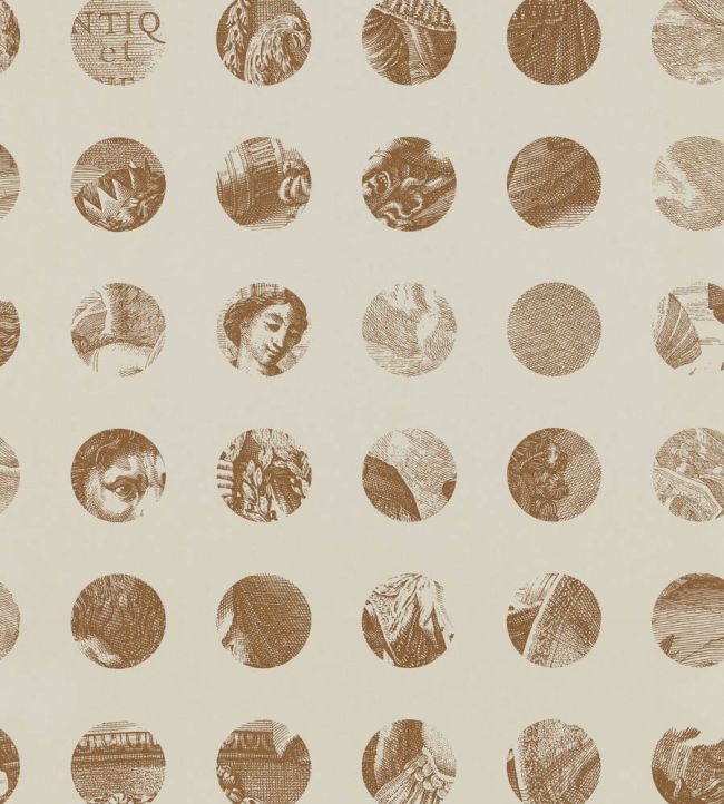 A Peep To The Past Wallpaper in Bronze by Langelid Von Bromssen | Jane ...