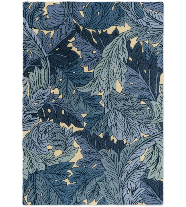 Acanthus Outdoor Rug in Indigo by Morris & Co | Jane Clayton