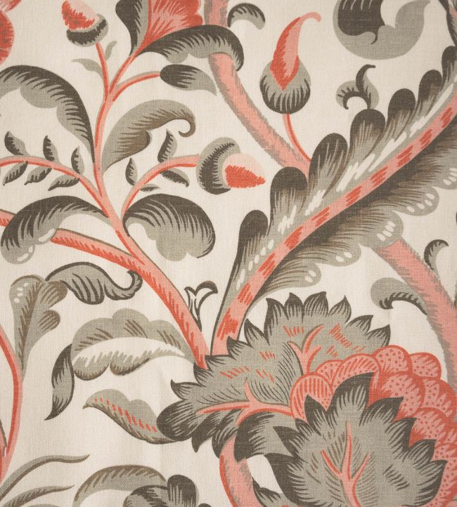 Amberley Fabric in Latte, Coral & Sage by Titley and Marr | Jane Clayton