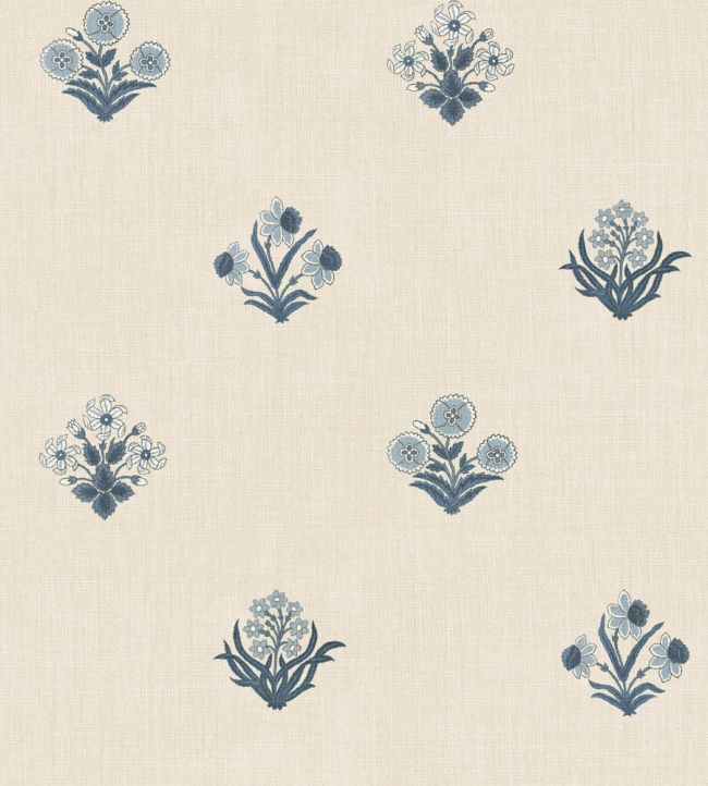 Amy Wallpaper in Blue by Sandberg | Jane Clayton