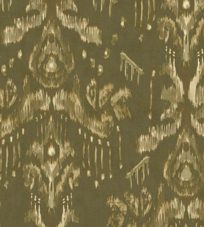 Ancestral Ikat Wallpaper in Sage by MINDTHEGAP | Jane Clayton