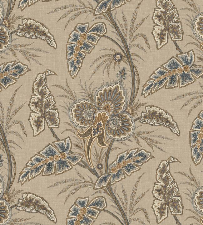 Anika Wallpaper in Earth by Warner House | Jane Clayton