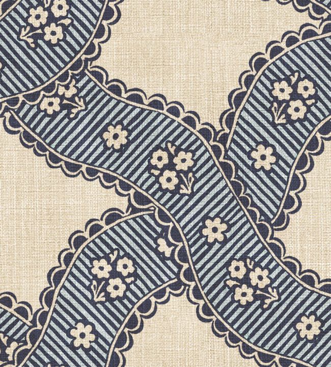 Annie Wallpaper in Blue by Sandberg | Jane Clayton