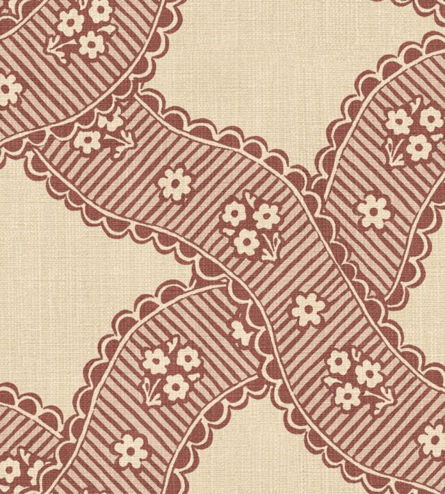 Annie Wallpaper in Red by Sandberg | Jane Clayton