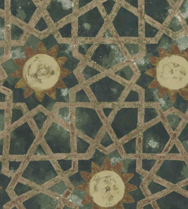 Arabesque Fabric in Palm by Arley House | Jane Clayton