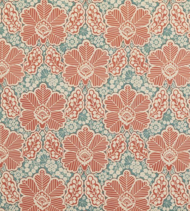 Arbour Fabric in Rustic Red by Baker Lifestyle | Jane Clayton