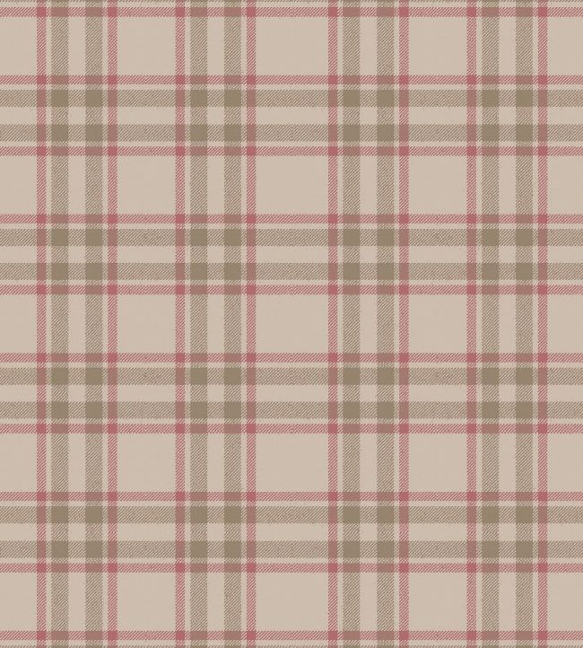 Arran Check Fabric in Latte by Arley House | Jane Clayton