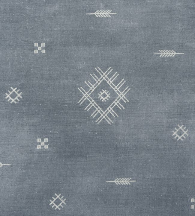 Azorus Outdoor Fabric in Denim by Andrew Martin | Jane Clayton
