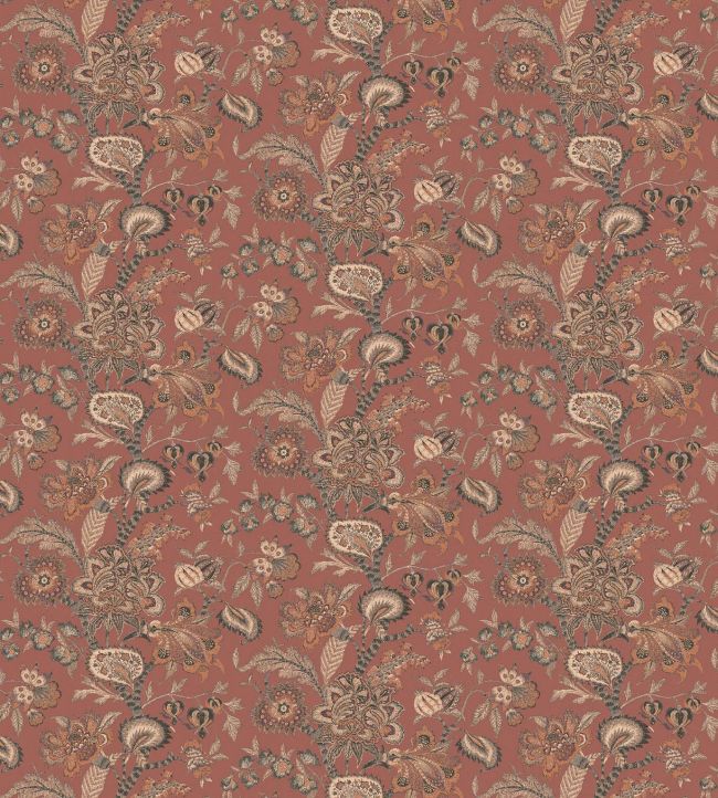 Baby Bombay Wallpaper in Ruby by Arley House | Jane Clayton