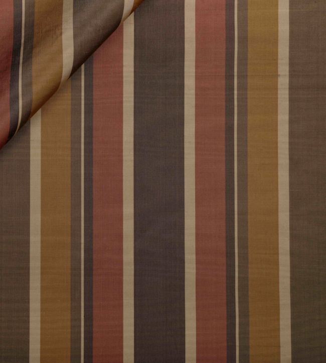 Bagan Stripe Fabric in Rosewood by Jim Thompson | Jane Clayton