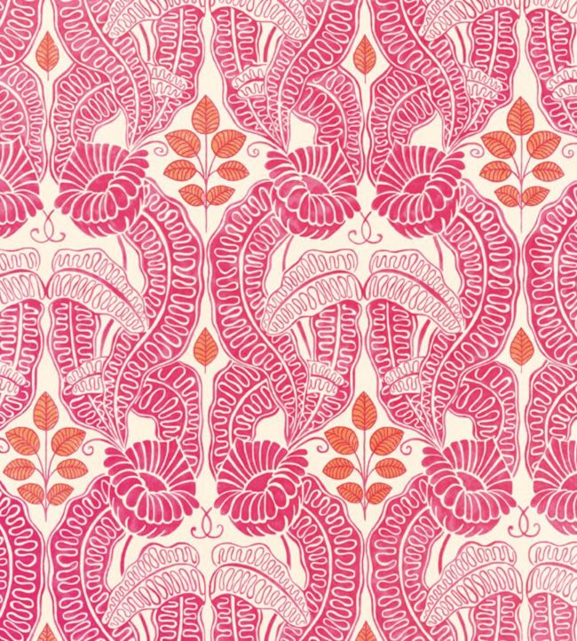 Belle De Nuit Wallpaper in Fuchsia by Raoul Dufy for Christopher Farr ...