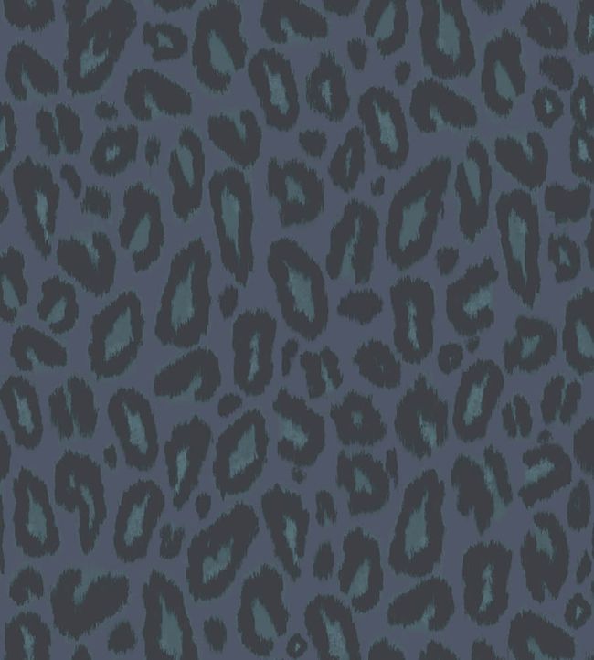 Big Kat Wallpaper in Navy by Woodchip & Magnolia | Jane Clayton
