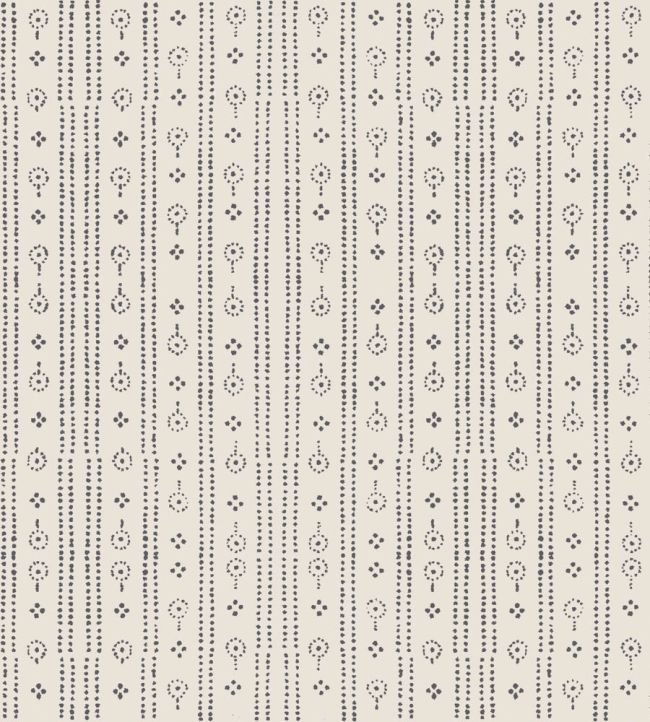 Birdlip Fabric in Ice Navy by Parker & Jules | Jane Clayton