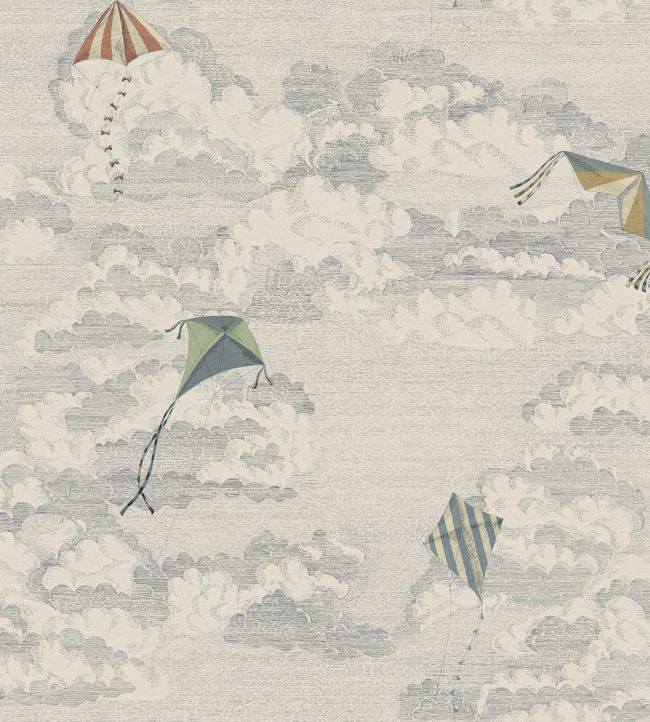Bonnie and Kites Wallpaper mural in Blue by Sandberg | Jane Clayton
