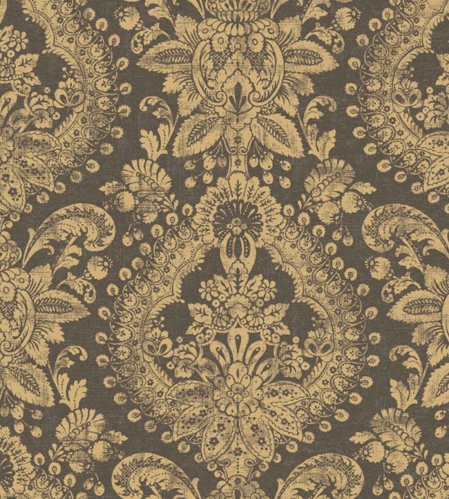 Boudoir Medallion Wallpaper by Borastapeter in Black | Jane Clayton