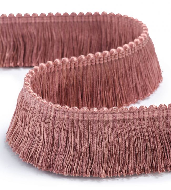 Brush Fringe Trimmings in Terracotta by James Hare | Jane Clayton