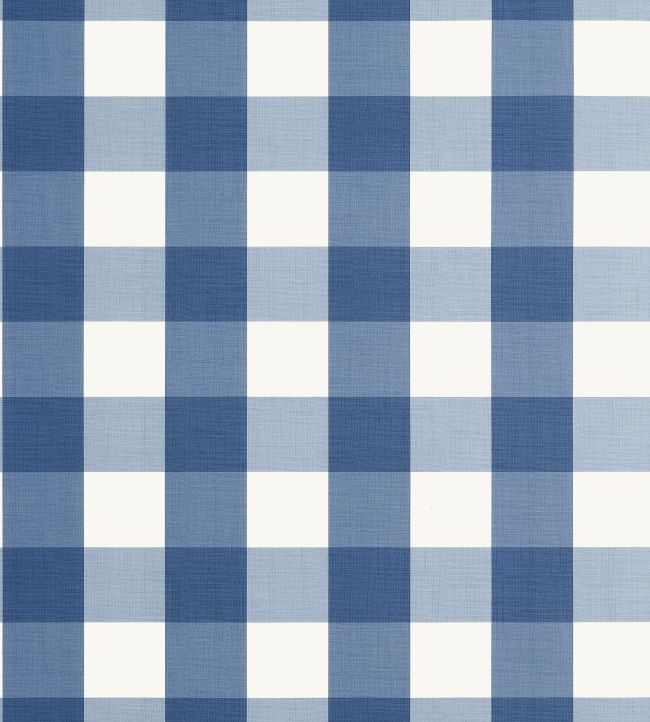 Buffalo Check Wallpaper in Navy by Thibaut | Jane Clayton