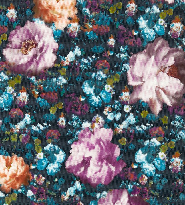 Camile Wallpaper in Midnight by Clarke & Clarke | Jane Clayton