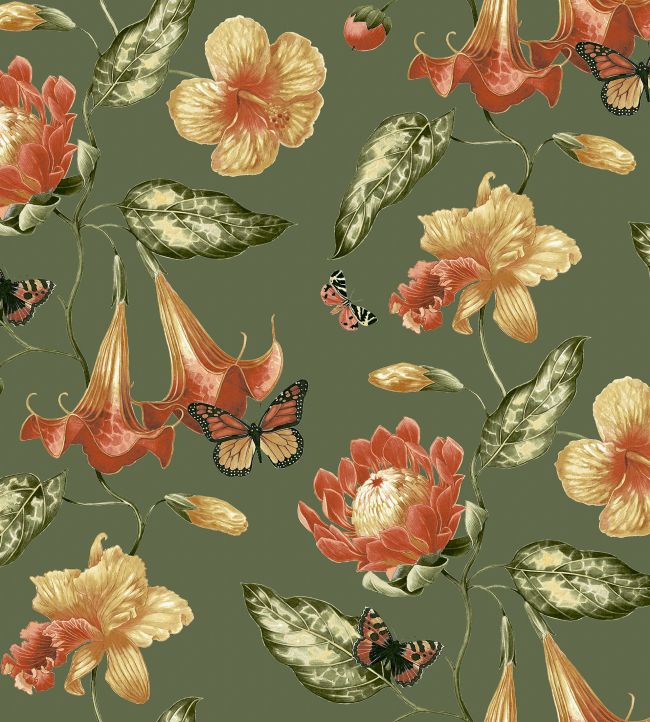 Capri Fabric in Verdant by Arley House | Jane Clayton