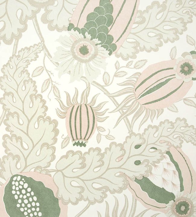 Carnival Wallpaper in Moss by Christopher Farr Cloth | Jane Clayton