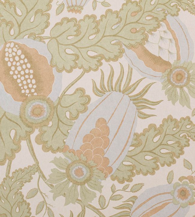 Carnival Wallpaper in Sky by Christopher Farr Cloth | Jane Clayton