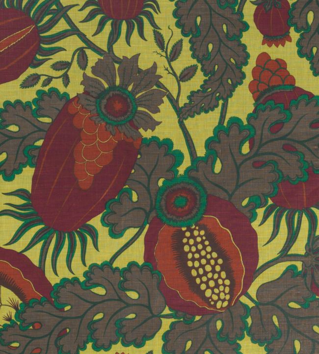 Carnival Fabric in Wine by Michael Szell for Christopher Farr Cloth ...