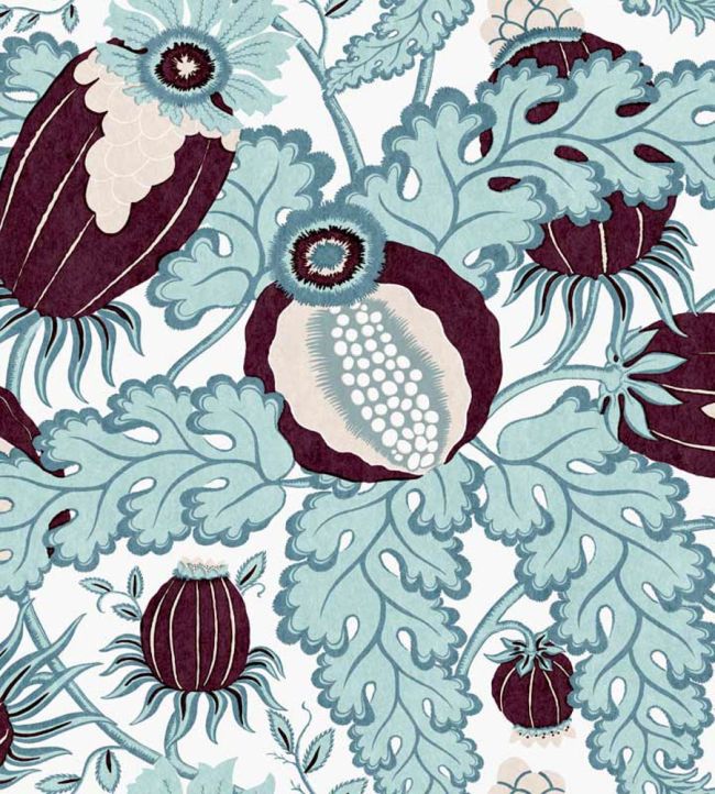 Carnival Vinyl Wallpaper in Mauve by Christopher Farr Cloth | Jane Clayton