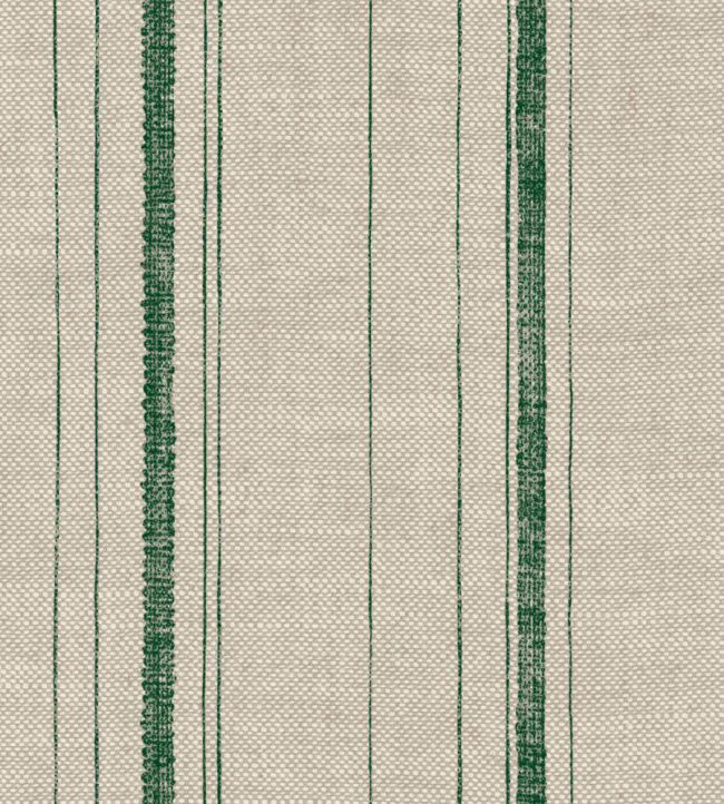 Carskiey Single Stripe Wallpaper in Bottle Green by Fermoie | Jane Clayton