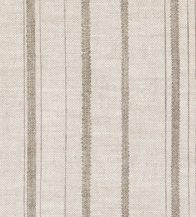 Carskiey Single Stripe Fabric in Grey by Fermoie | Jane Clayton
