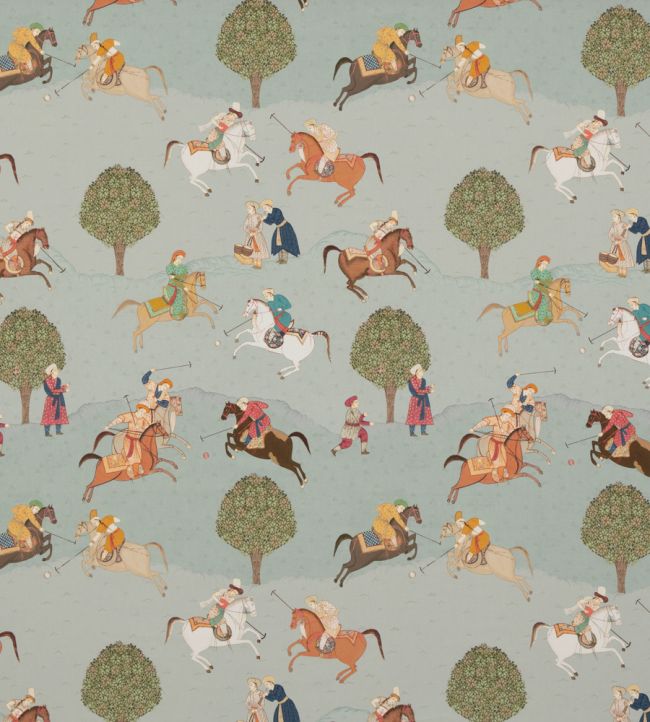 Caspian Fabric in Aqua by GP & J Baker | Jane Clayton