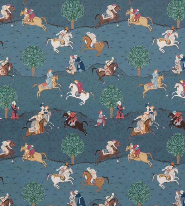 Caspian Fabric in Indigo by GP & J Baker | Jane Clayton