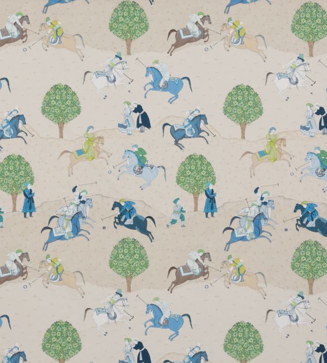 Caspian Fabric in Teal by GP & J Baker | Jane Clayton