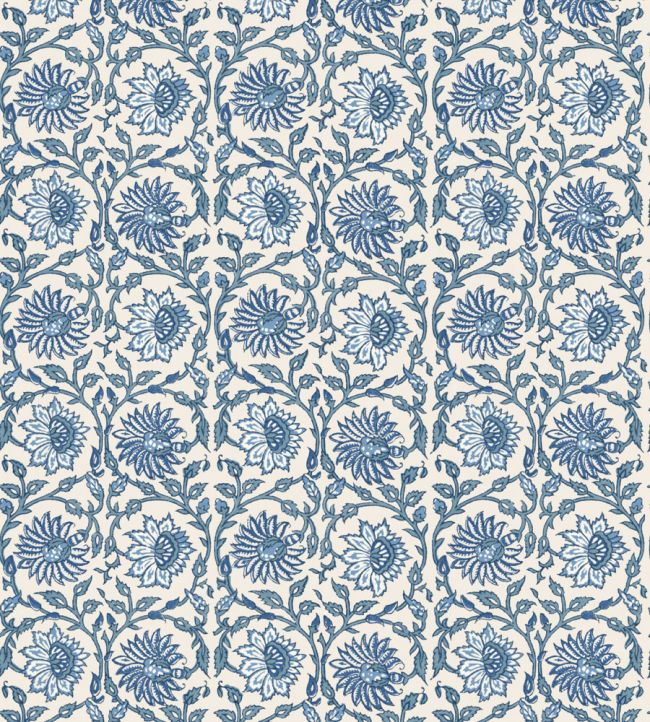 Cecily Wallpaper in Indigo by GP & J Baker | Jane Clayton