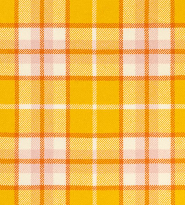 Check Fabric in Gold by Johnstons of Elgin | Jane Clayton