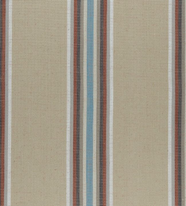 Imani Fabric in Cinnabar/Aqua by Clarke & Clarke | Jane Clayton