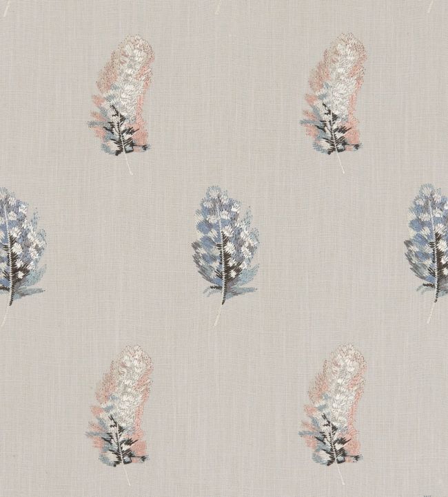 Plumis Fabric in Blush/Linen by Clarke & Clarke | Jane Clayton