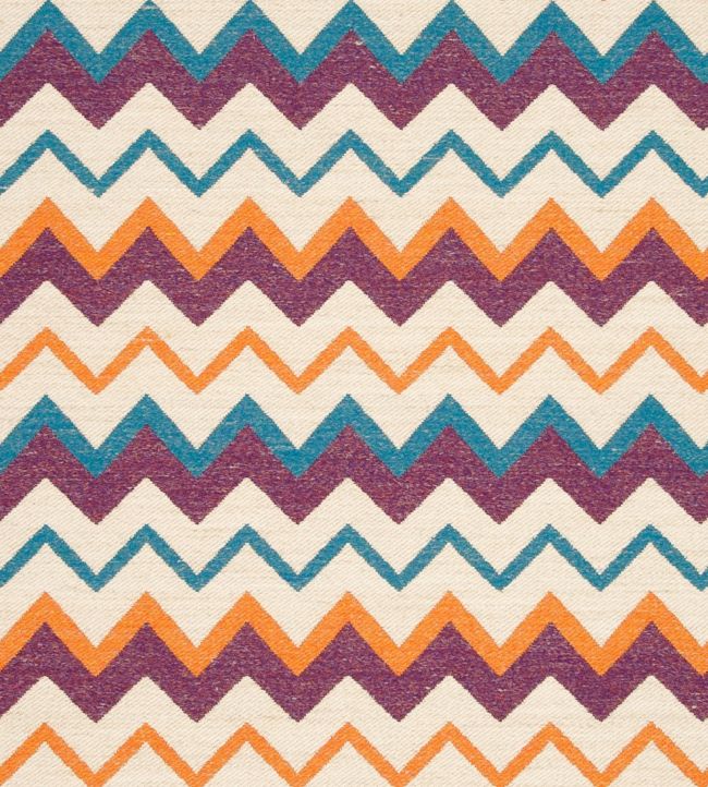 Chooli Fabric in Capri/Plum by Clarke & Clarke | Jane Clayton