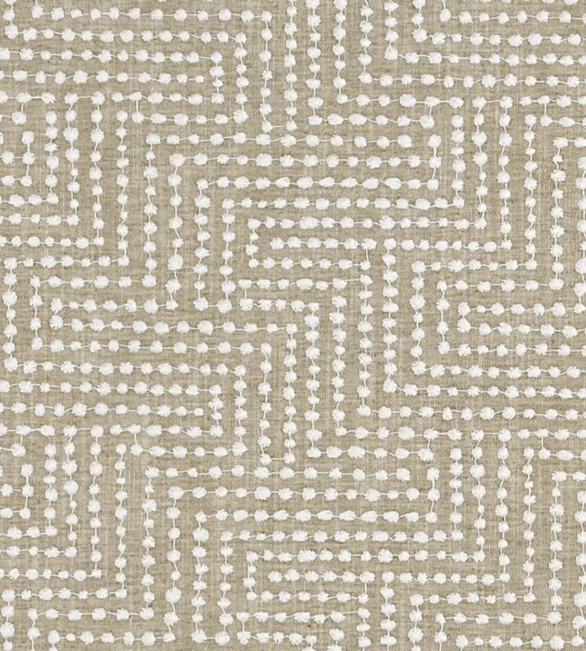 Solitaire Fabric in Linen by Clarke & Clarke | Jane Clayton
