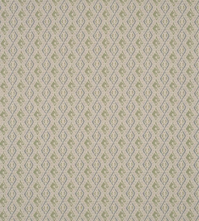 Dacca Fabric in Blue/Green by James Hare | Jane Clayton