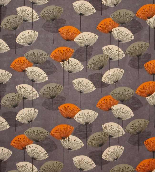 Dandelion Clocks Fabric in Slate by Sanderson | Jane Clayton