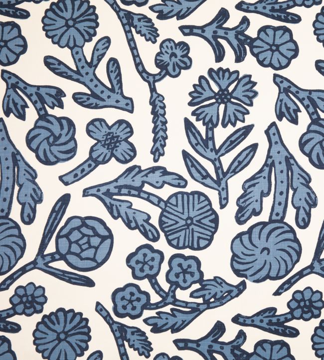 Day Fabric in Dark Indigo by Makoto Kagoshima x Chariots On Fire for ...