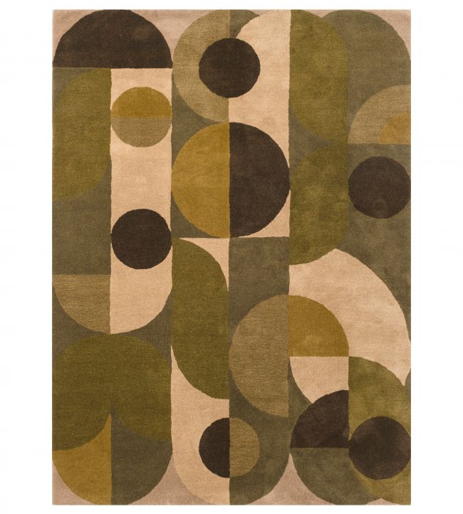 Decor Cosmos Rug in Greens by Brink & Campman | Jane Clayton