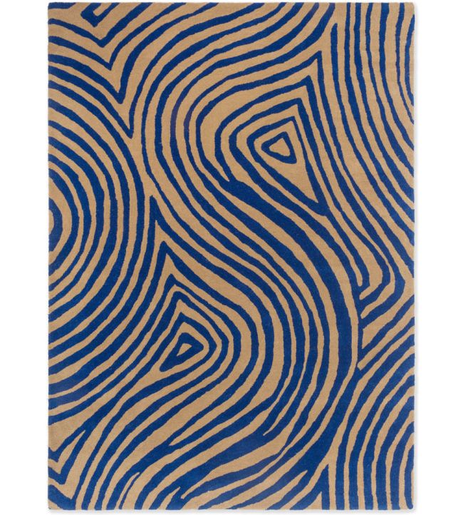 blue zebra pattern rug