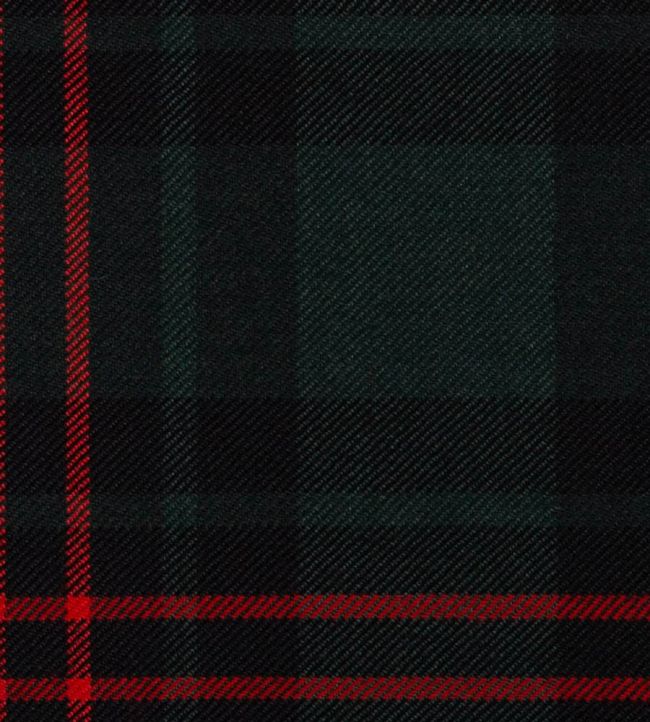 Duke Of Fife Mod Fabric in Black/Green/Red by The Isle Mill | Jane Clayton