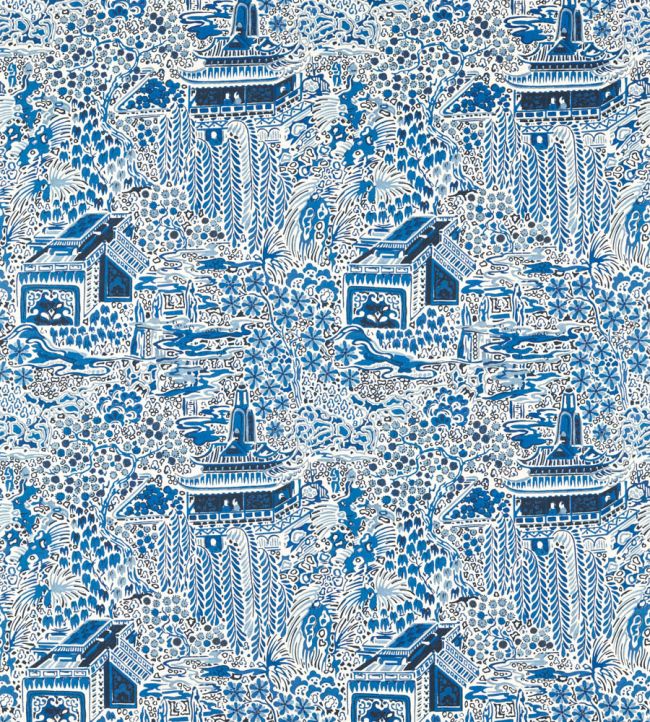 Edo Fabric in Ink/Ivory by Harlequin | Jane Clayton