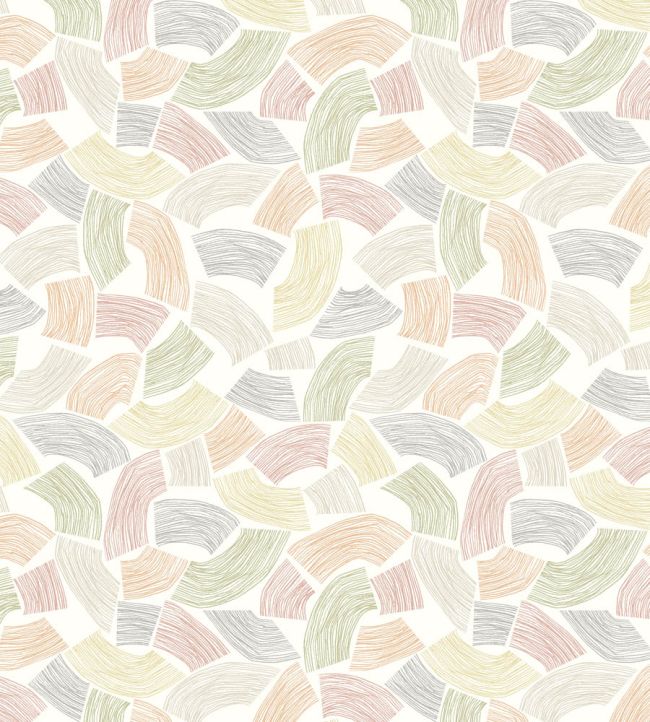 Elements Wallpaper in Bark & Sage by Ohpopsi | Jane Clayton