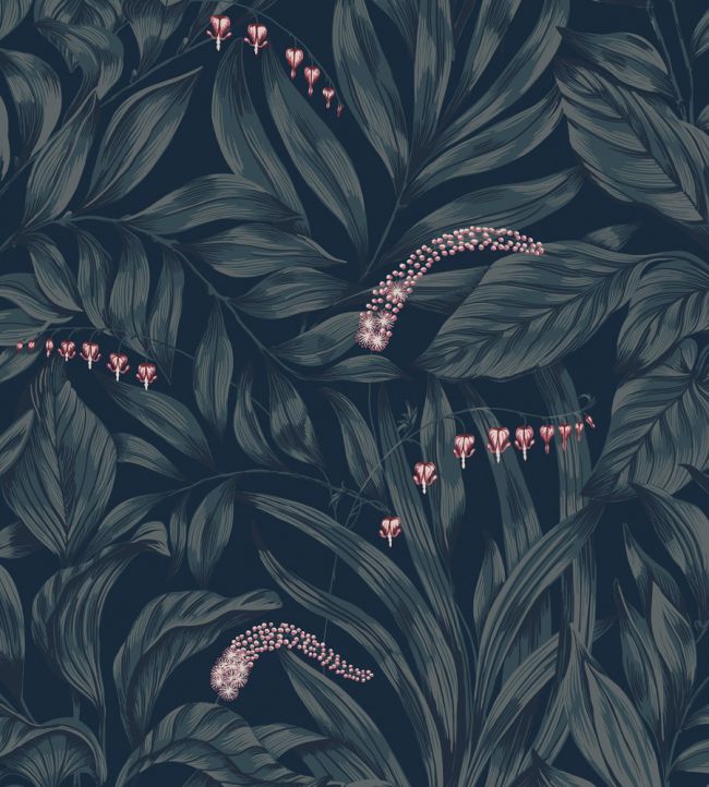Elin Wallpaper in Midnight Blue by Sandberg | Jane Clayton