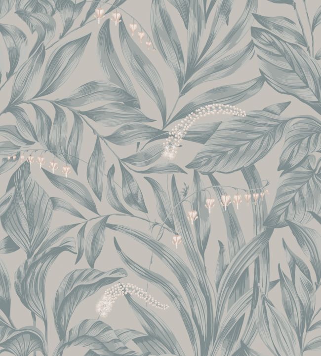 Elin Wallpaper in Misty Blue by Sandberg | Jane Clayton