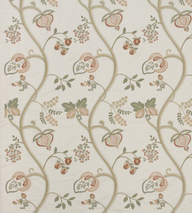 Elizabeth Fabric in Terracotta by James Hare | Jane Clayton