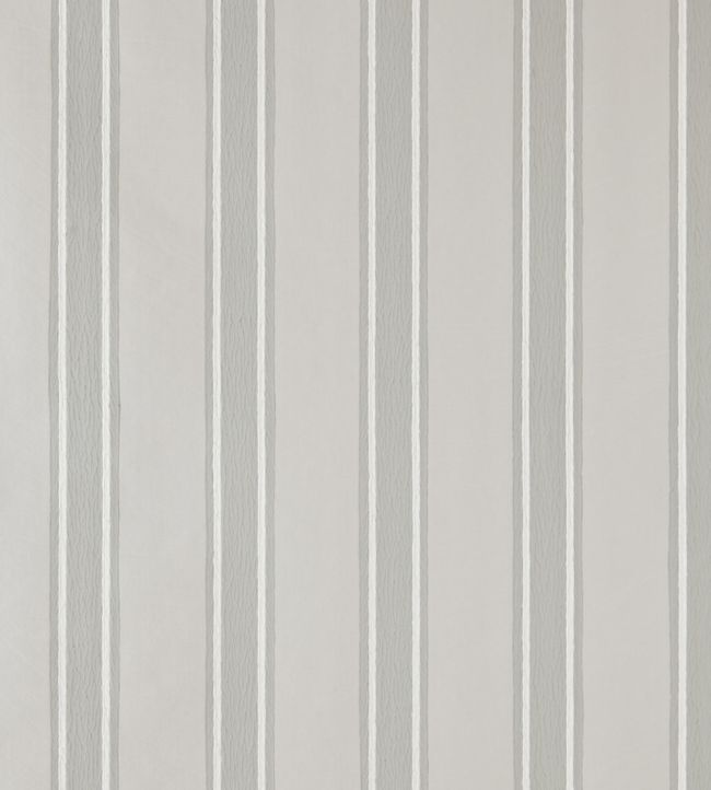 Block Print Stripe Wallpaper by Farrow & Ball in Pavilion Gray | Jane ...